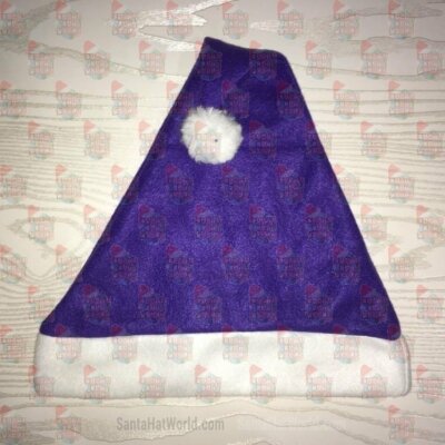 Fleece Purple Santa Hat NOT felt - from USA | eBay
