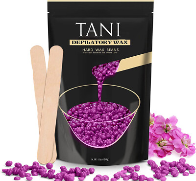 Depilatory Hard Wax Beans Pellet Hot Brazilian Waxing Beads Body Hair ...