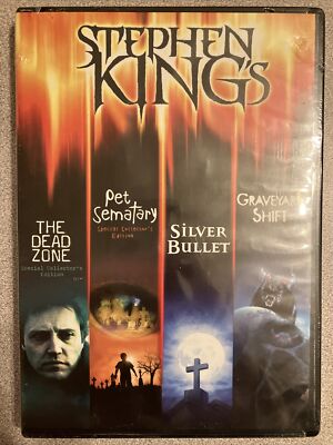 STEPHEN KING Movies- 4-DVD DISC Set, Pet Sematary Silver Bullet ...