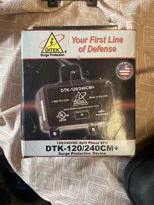 Ditek Surge Prof ection Protector DTK-120/240CM Ships Priority Mail | eBay
