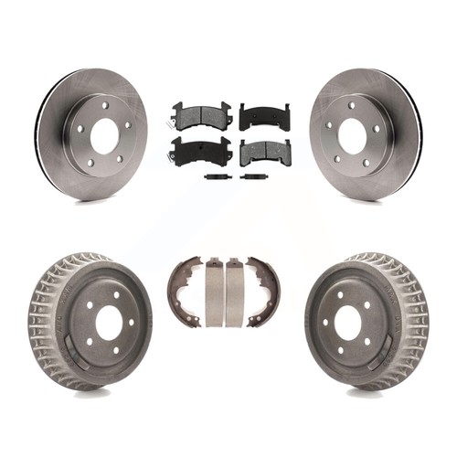 Front Rear Brake Rotor Semi-Metallic Pad & Drum Kit For Chevrolet S10 ...