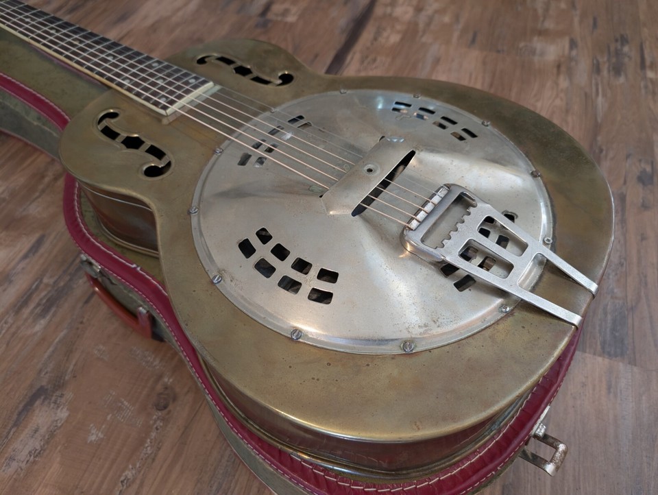 1933 Dobro Old Kraftsman M32 Metal Body ROUND Neck Resonator Guitar W ...