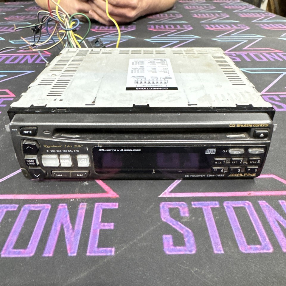 Alpine CDM-7835 Old School Rare Radio Cd Player AM/FM Radio Stereo NOT ...