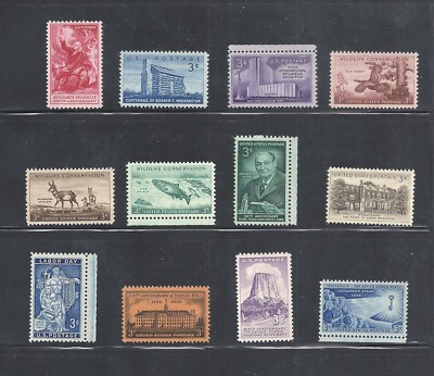 1956 - Commemorative Year Set - US Mint Never Hinged Stamps 7 DAY SALE ...