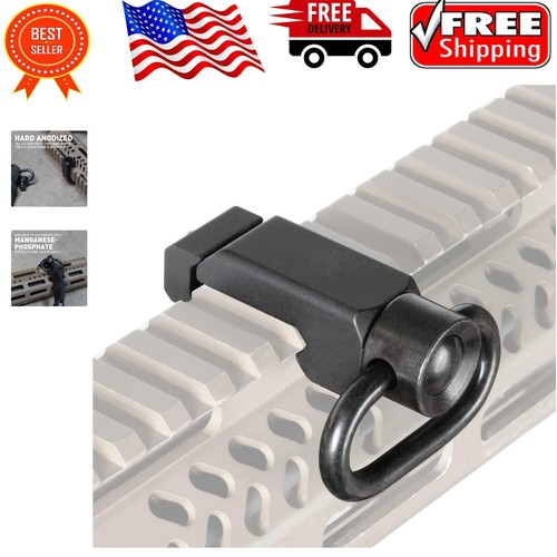 Lightweight Picatinny Sling Mount with Quick Detach Swivel - 90 Degree ...
