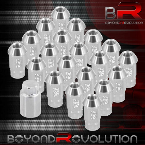 For Subaru M12X1.25 JDM VIP 6061 Aluminum 20PC Lug Nuts Anodized Silver ...