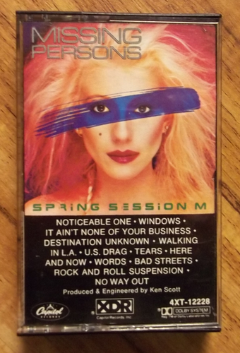 Missing Persons ‎Spring Session M Cassette Tape 1982 | eBay