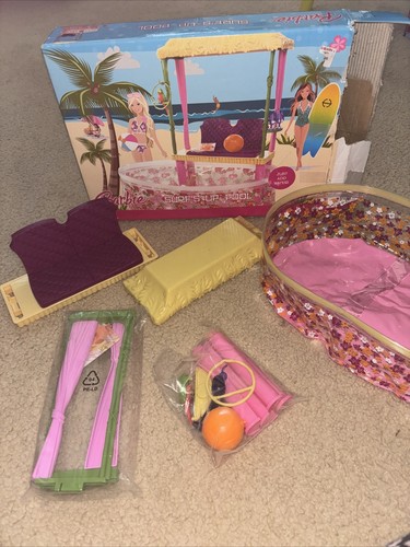 BARBIE SURF'S UP POOL & CABANA PLAYSET L9551 2007 Open Box! | eBay