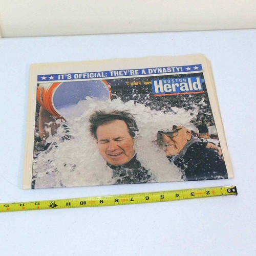 New England Patriots Newspaper Boston Herald Feb 7 2005 Super Bowl ...