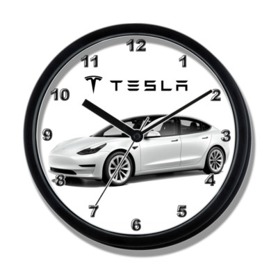 Tesla Model 3 white Clock NEW | eBay