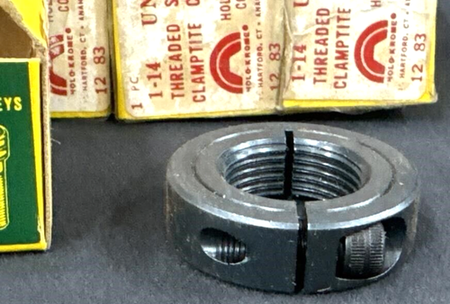 [4X] 1-14 UNF Threaded Clamptite Steel Collars 15238 HOLO-KROME COMPANY ...