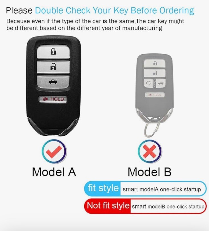 Honda Remote Key Fob Leather Cover Case-Match Your FOB -Third Photo #70 ...