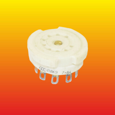 9 PIN TUBE SOCKET CERAMIC RUSSIAN PLK9 12AX7 12AU7 ECC83 EL84 ECC82 | eBay