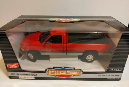 ERTL American Muscle 1995 Dodge RAM 2500 SLT 1 18 Scale Die Cast Red ...