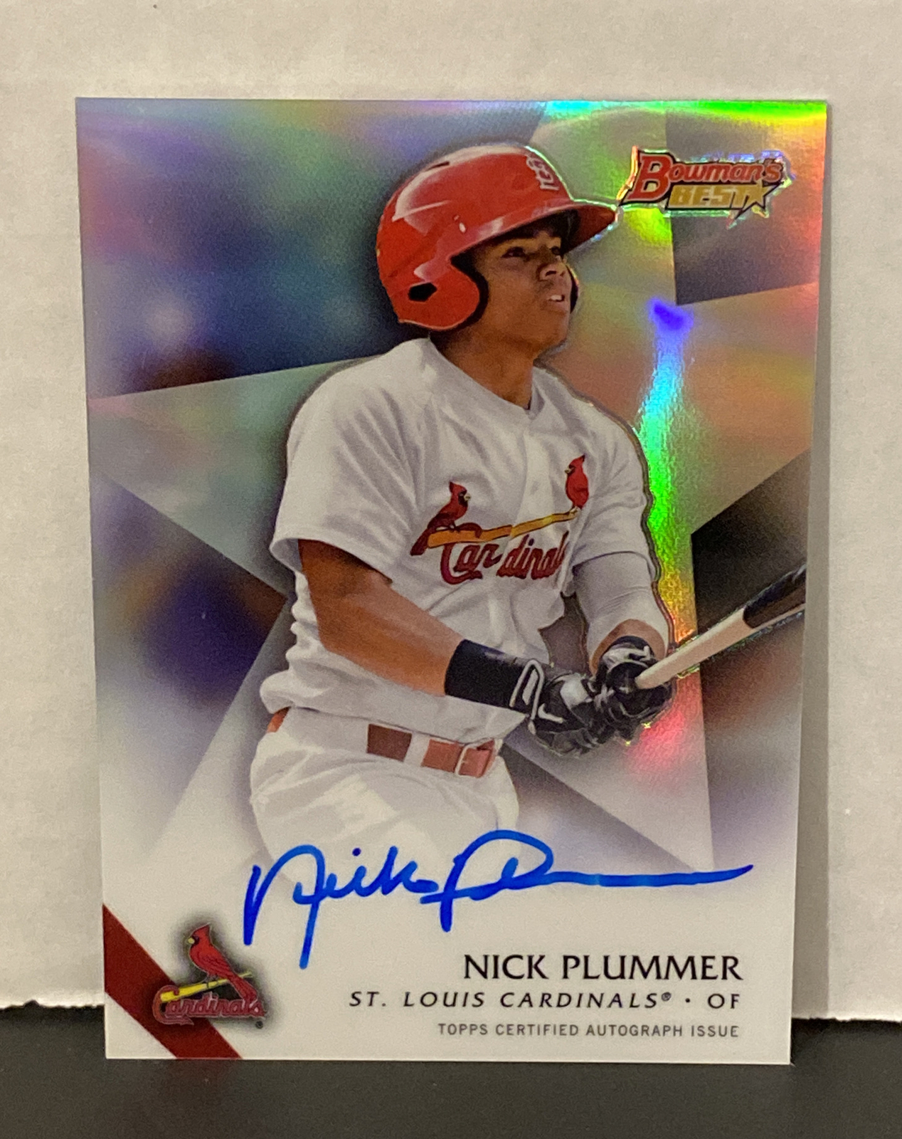 2015 Bowman's Best NICK PLUMMER REFRACTOR AUTO 🔥NY METS🔥HOT!! | eBay