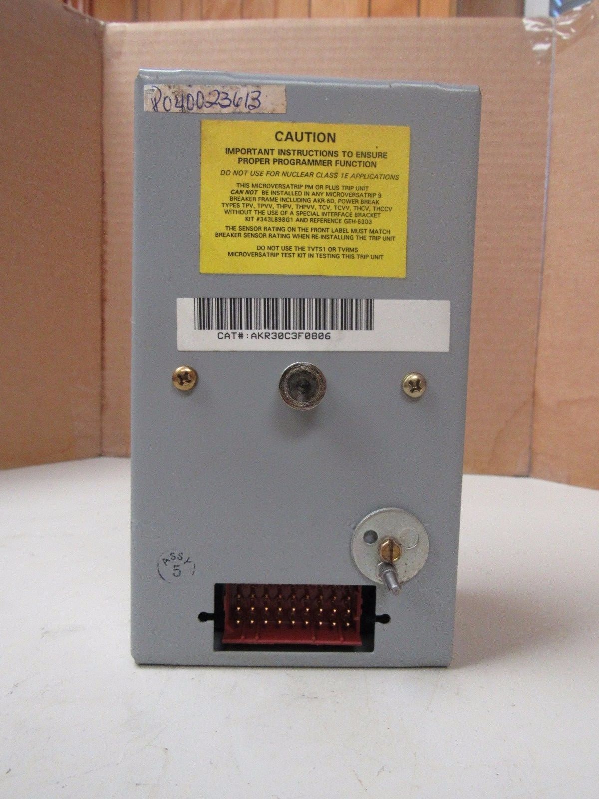 GE GENERAL ELECTRIC MICRO VERSA TRIP PLUS TRIP UNIT AKR30C3F0806 800A ...