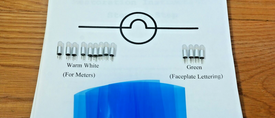 McIntosh MC300 Faceplate Meter LED Bulbs Lamps lights Filter upgrade ...