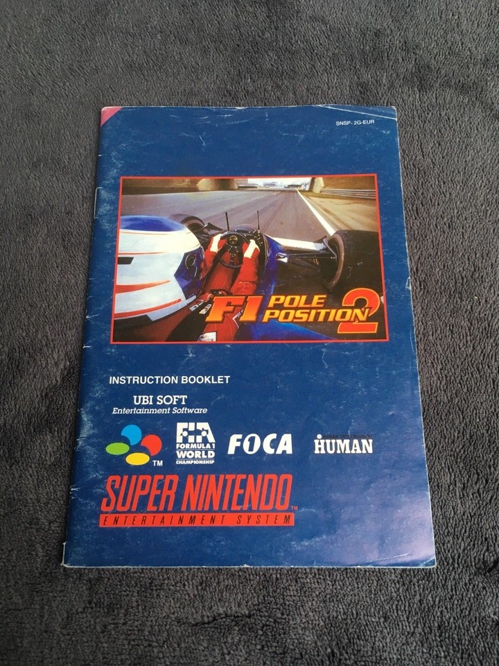 Super Nintendo F1 Pole Position 2 EUR, Good Condition | eBay