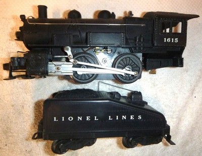 Lionel Postwar 1615 0-4-0 switcher engine slant back tender - serviced ...