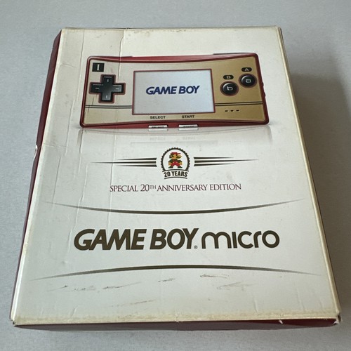 Nintendo Game Boy Micro Special 20th Anniversary Edition US Version CIB ...