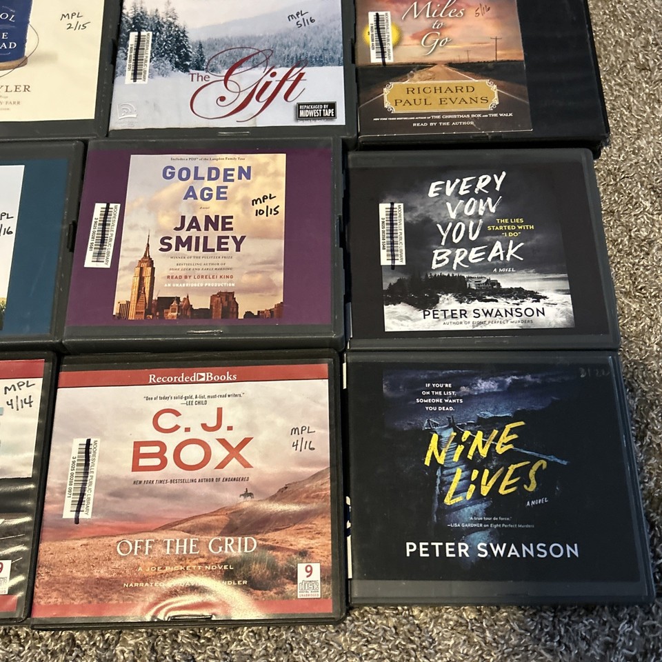 Lot Of 12: Fiction Audio Book CDs | eBay