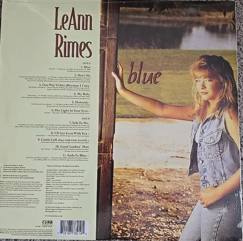 LEANN RIMES - Blue - 25th Anniversary - Sea Glass Blue Vinyl - NEW - $5 ...