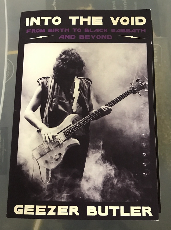 Geezer Butler Signed INTO THE VOID BLACK SABBATH Memoir Autograph Book ...