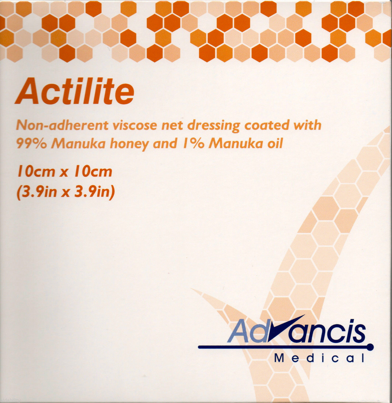 Actilite Dressings 10cm x 10cm Coated With Manuka Honey Oil NEW And ...
