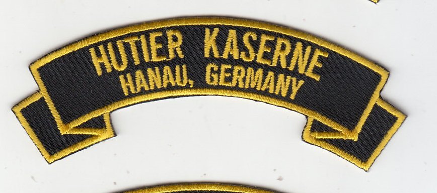 Hutier Kaserne,Hanau Germany embroidered patch | eBay