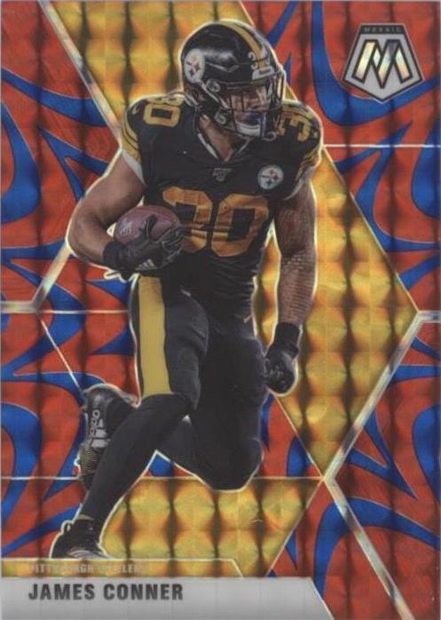 2020 Panini Mosaic - James Conner #168 Reactive Blue Mosaic Prizm for ...