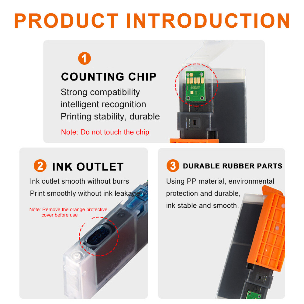 5x PGI-680XXL CLI-681XXL 680XL For Canon TS6360 Ink PIXMA TR7560 TR8560 ...