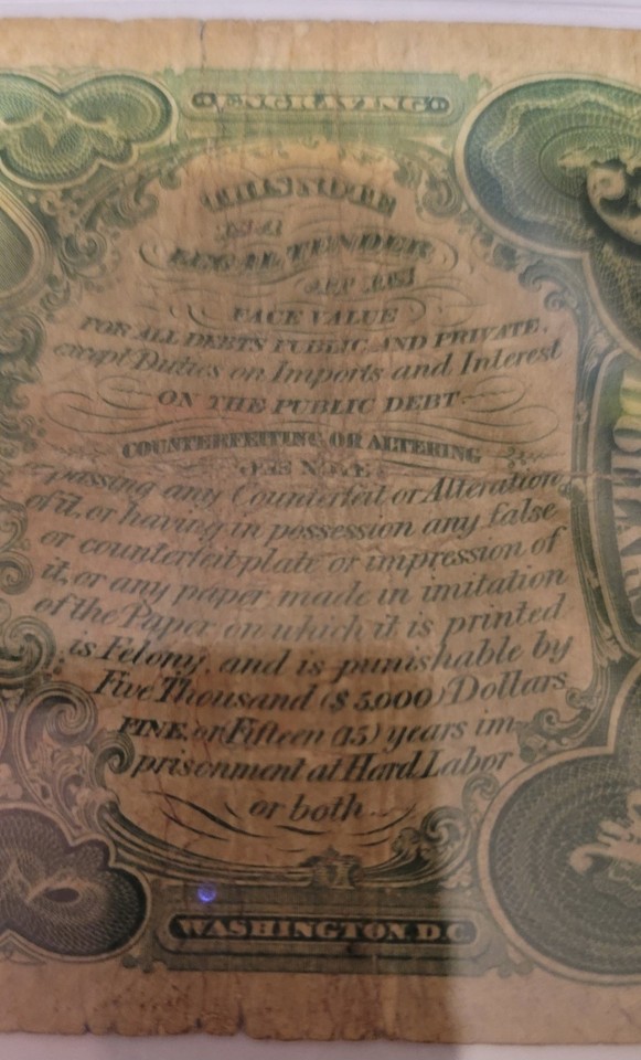 1907 PMG CF 15 $5 STAR US NOTE Sig COMBO SPEELMAN-WHITE Fr # 91 Serial ...