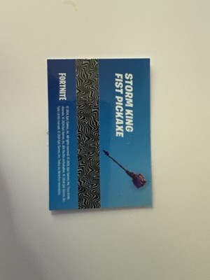 Storm king fortnite Pickaxe Card Collector Scratch Code Fast Free ...
