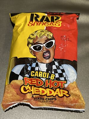 Cardi B RAP Snacks Red Hot Cheddar potato chips | eBay