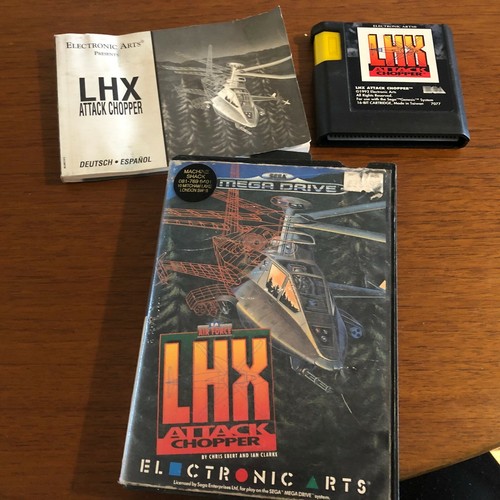LHX Attack Chopper Mega Drive Sega Megadrive Boxed Cartridge Manual | eBay