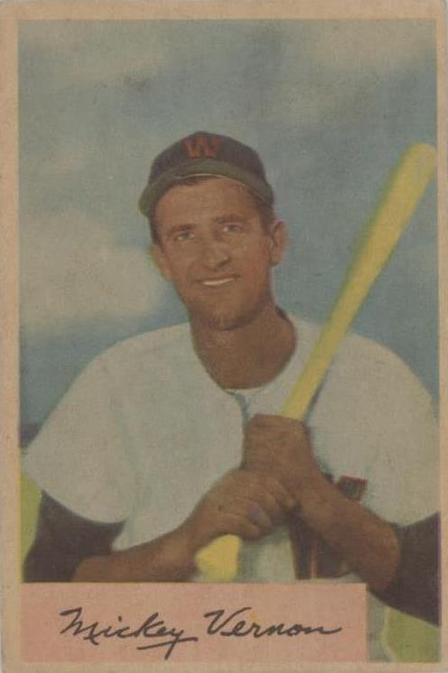 1954 Bowman - Mickey Vernon #152 for sale online | eBay