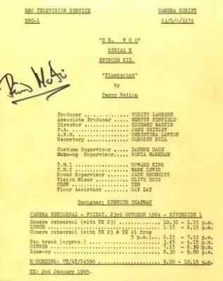 Doctor Who Autograph: RICHARD MARTIN (The Dalek Invasion of Earth ...