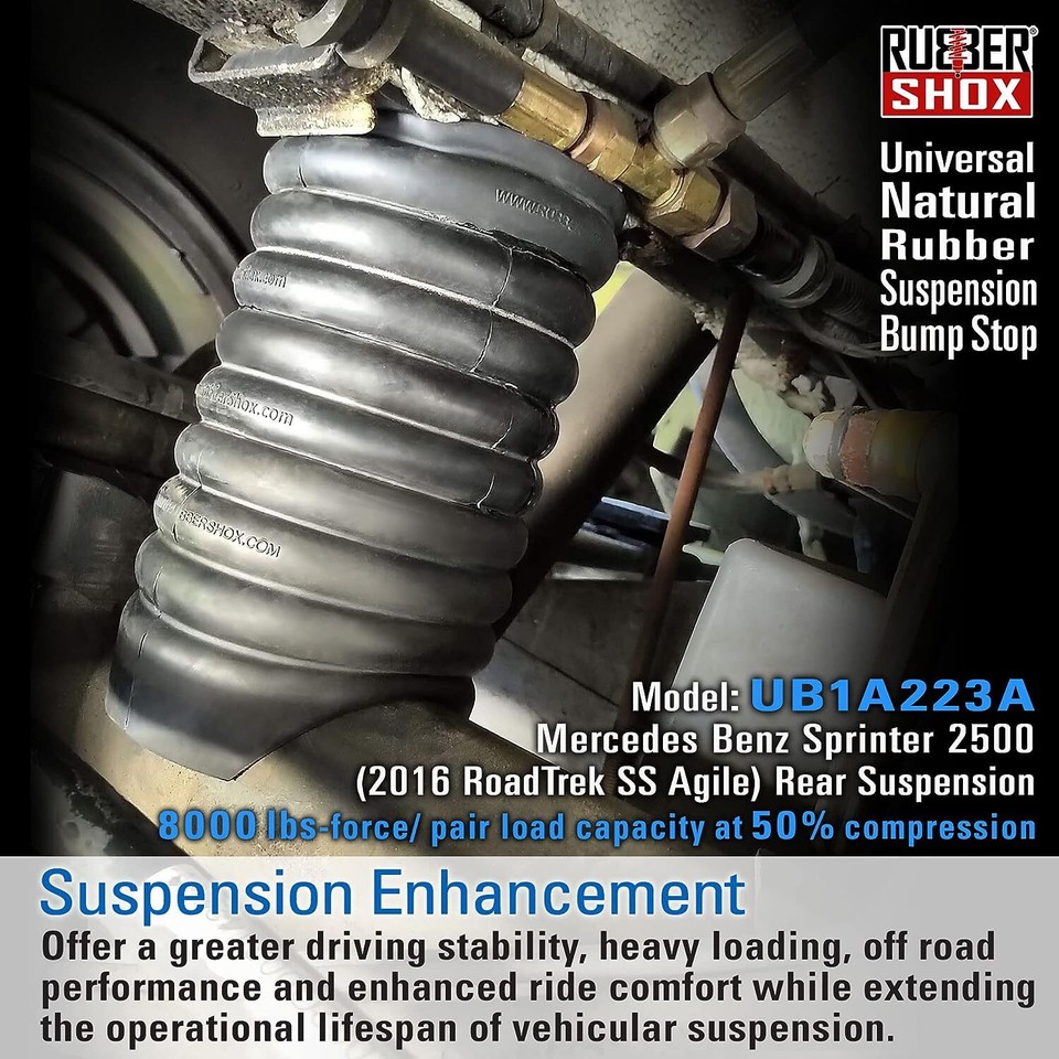 Rubbershox Natural Rubber Rear Bump Stop Mercedes Benz Sprinter 2500/ ...