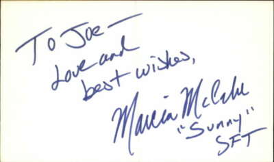 MARCIA MCCABE SEARCH FOR TOMORROW Signed 3"x5" Index Card | eBay