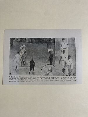 Tris Speaker Jim Bagby Steve O’Neill Robins Indians WS 1920 Baseball ...