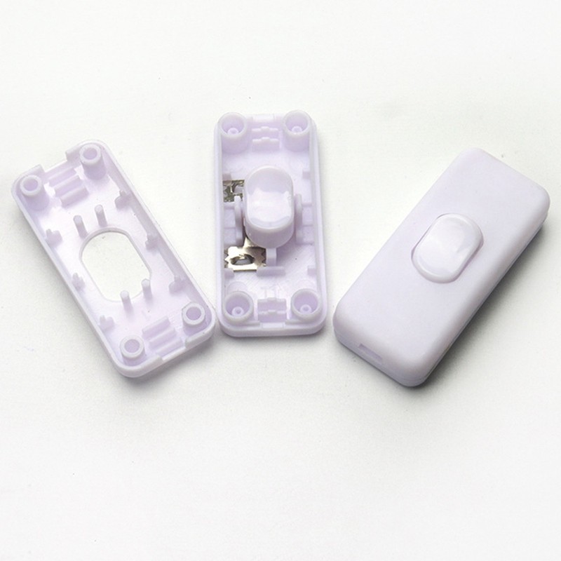 In-line ON/OFF Rocker Switch Table Desk Bed Light Lamp Cord 110-250V ...