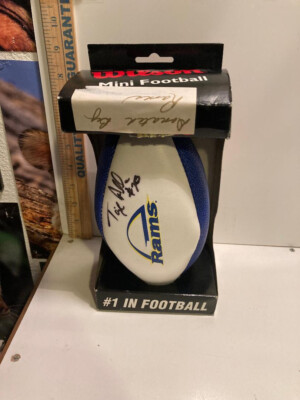 RARE ST. LOUIS RAMS TAJE ALLEN SIGNED MINI FOOTBALL with COA | eBay