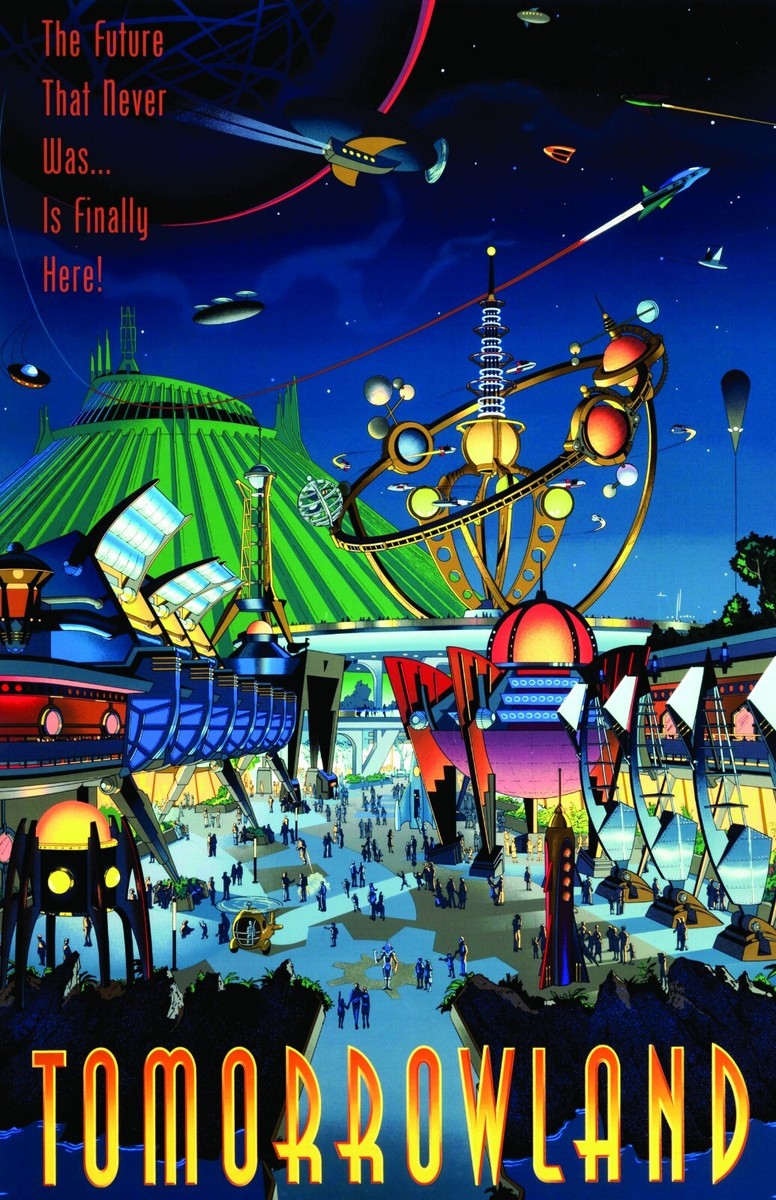 Tomorrowland Disney Poster Walt Disney World Tomorrowland Concept Art