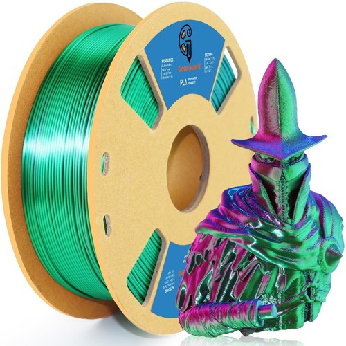 Tri Color Filament, Silk PLA Filament of Green Blue&Red PLA,Multicolor ...
