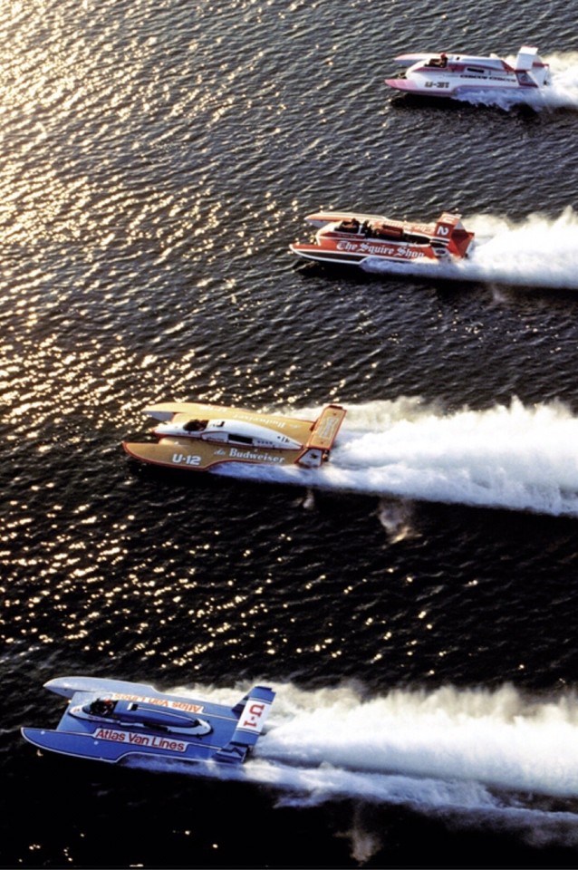 36” ATLAS VAN LINES BLUE BLASTER FIBERGLASS RC BOAT HULL HYDROPLANE KIT ...