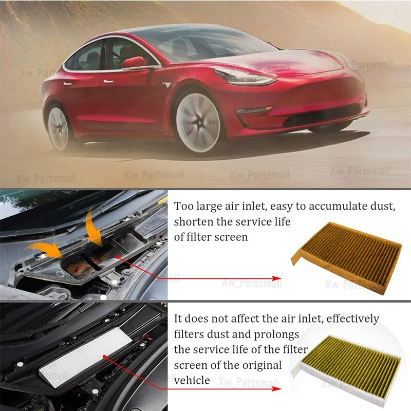 Compatible For Tesla Model 3 Air Intake Filter inlet vent accessories ...