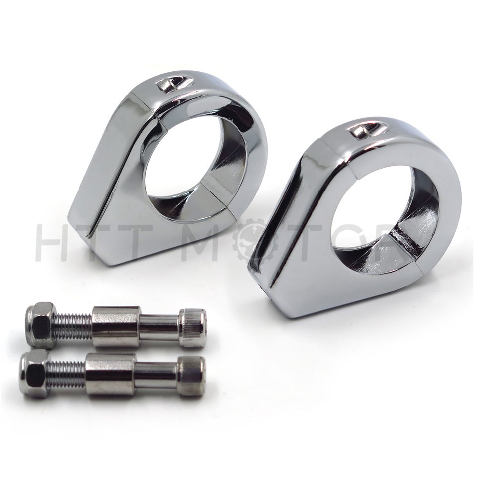 Turn Signal Mount Bracket 49mm Fork Relocation Clamps Mount Indicator ...