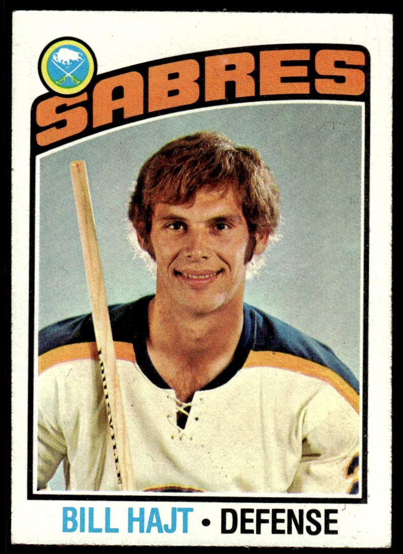 1976-77 Topps Hockey Card Bill Hajt Buffalo Sabres #128 | eBay