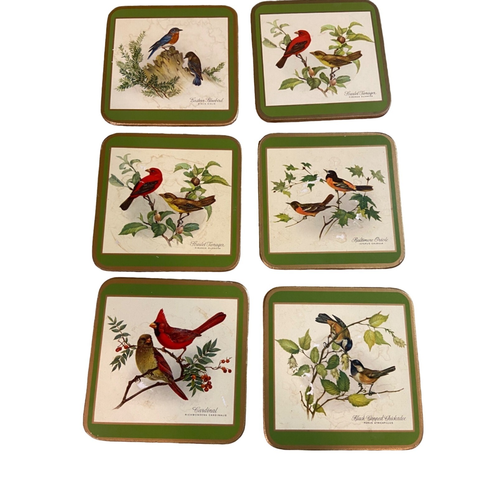 Vintage Pimpernel Songbirds Coasters Cork Back Coasters Set of 6 | eBay