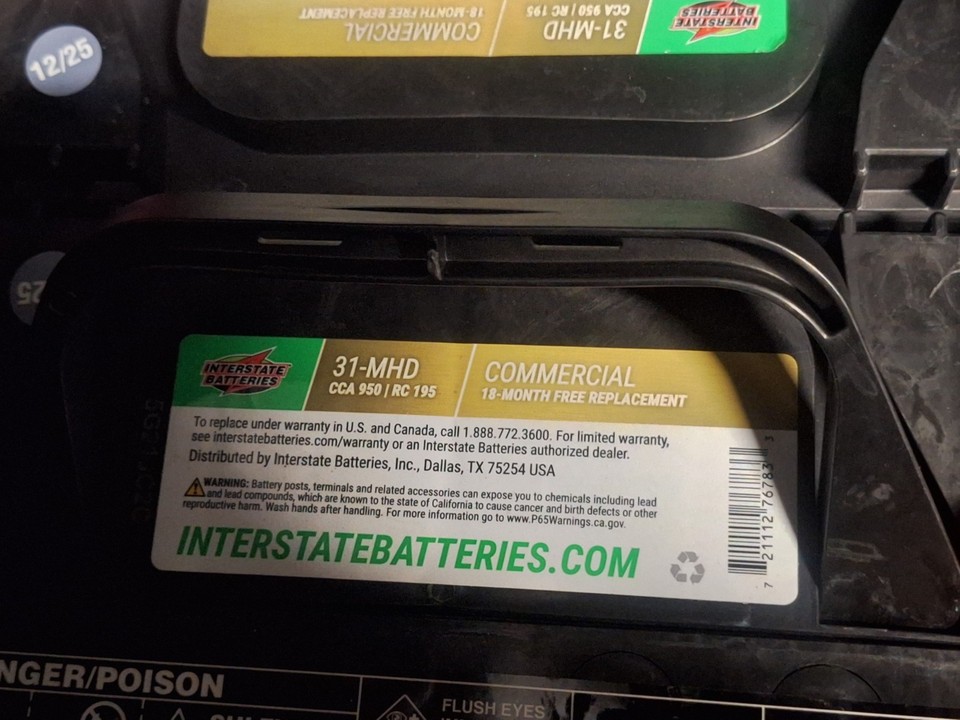 Vehicle Battery-DIESEL Interstate 31-MHD INTERSTATE 31-MHD | eBay